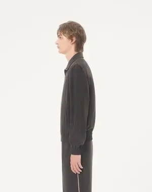 Valentino Garavani Washed Silk Jacket With Metallic V Detail