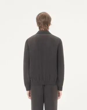 Valentino Garavani Washed Silk Jacket With Metallic V Detail
