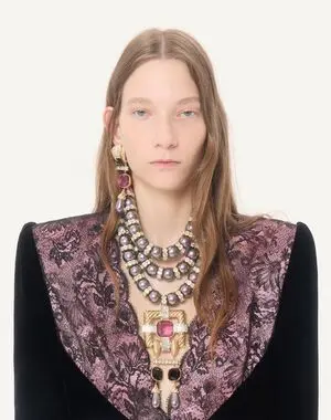 Valentino Garavani Short Velvet Dress With Lace