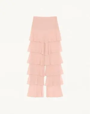 Valentino Garavani Light Georgette Trousers - Pink