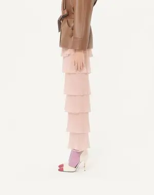 Valentino Garavani Light Georgette Trousers - Pink