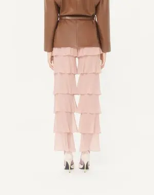 Valentino Garavani Light Georgette Trousers - Pink
