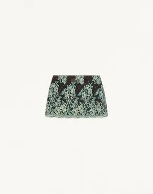 Valentino Garavani Short Lace Skirt