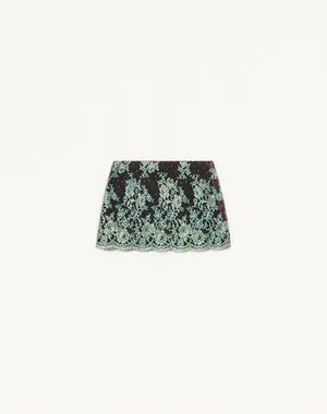 Valentino Garavani Short Lace Skirt