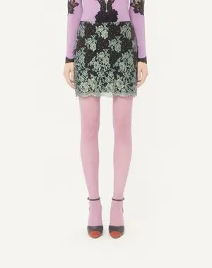 Valentino Garavani Short Lace Skirt