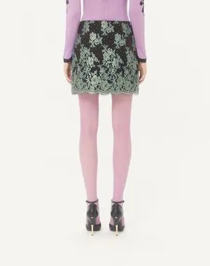 Valentino Garavani Short Lace Skirt