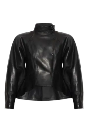 Balmain Leather Peplum Jacket