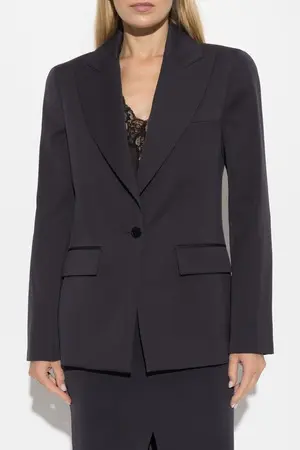 Balmain Wool Blazer With Single Vent