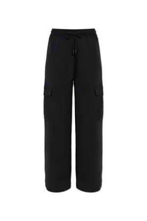 Woolrich Cotton Trousers With Side Pockets - Black
