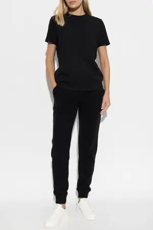 Balmain Cotton T-shirt With Embroidered Logo