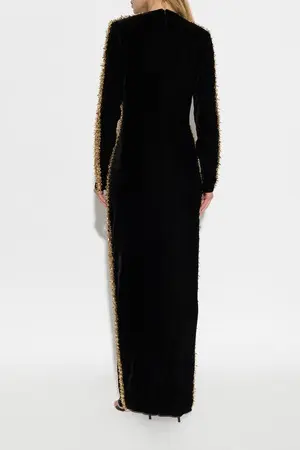 Balmain Long Dress With Appliqués