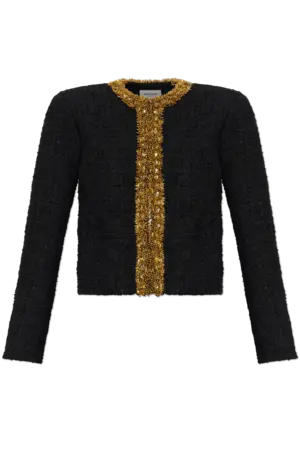 Balmain Tweed Blazer With Appliqués