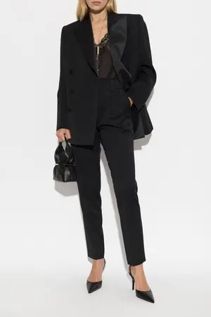 Balmain Wool Blazer With Double Vent