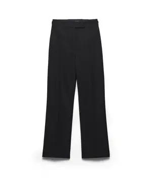 Prada Compact Gabardine Pants - Black