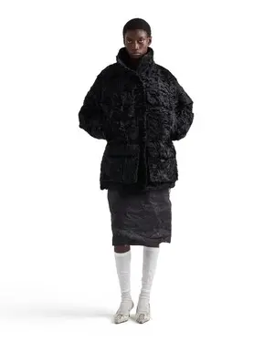Prada Shearling Caban Jacket