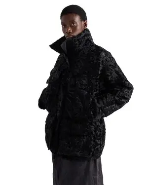 Prada Shearling Caban Jacket