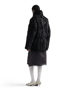 Prada Shearling Caban Jacket