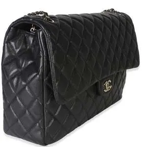 Chanel 24c Quilted Caviar Maxi Xxl Travel Flap Bag