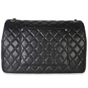 Chanel 24c Quilted Caviar Maxi Xxl Travel Flap Bag