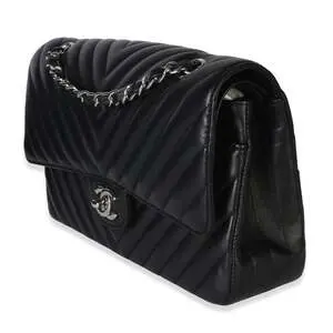 Chanel Chevron Lambskin Classic Double Flap Bag