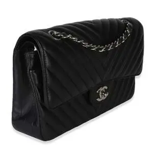 Chanel Chevron Lambskin Classic Double Flap Bag