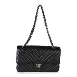 Chanel Chevron Lambskin Classic Double Flap Bag