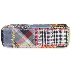Chanel Denim Tweed Patchwork Jumbo Single Flap Bag