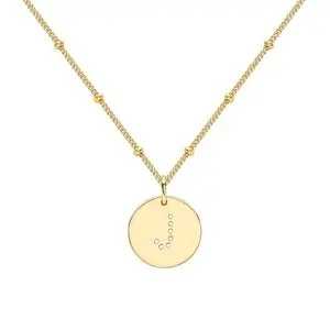 NEOLA Sterling Alphabet Pendant Necklace - Gold