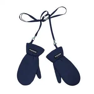 NEW ORCHARD Winter Mittens With Detachable String - Blue