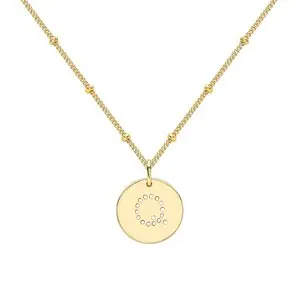 NEOLA DESIGN Alphabet Q Necklace - Gold
