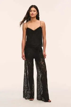 LoveShackFancy Ferni Top - Black