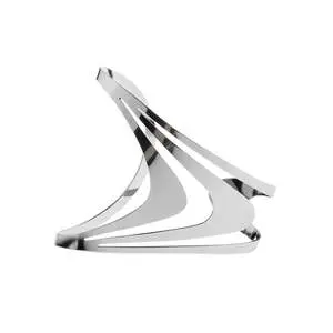 HOTA HOTA JEWELLERY Magma Palm Cuff – High Polish – Left - Silver