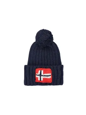 NAPAPIJRI Ribbed Beanie - Blue
