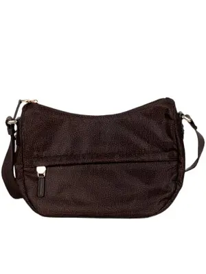 Borbonese Shoulder Bag Luna Small - Brown