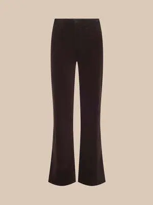 L'Agence Scottie Velvet Wide-leg Jean