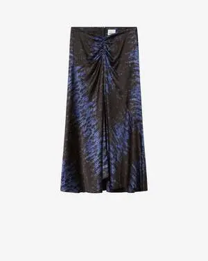 Isabel Marant Étoile Laren Silk Skirt - Midnight