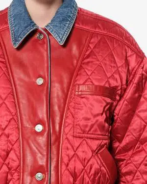 Isabel Marant Étoile Devyna Quilted Jacket - Red-blue