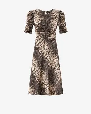 Isabel Marant Étoile Lemila Silk Python Print Knee-length Dress
