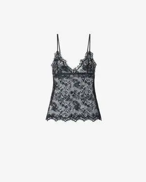 Isabel Marant Étoile Adiena Lace Top - Black