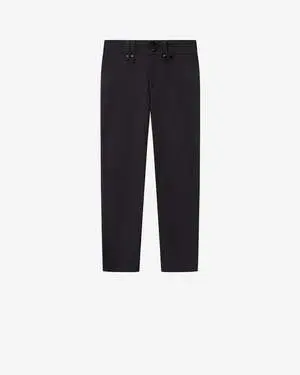 Isabel Marant Étoile Berna Cropped Stretch-cotton Pants - Black