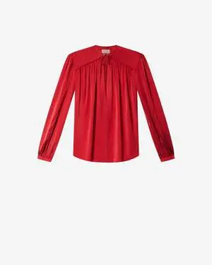 Isabel Marant Étoile Laraya Silk Top - Red