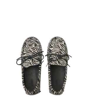 Isabel Marant Étoile Print Pony-effect Leather Loafers - Zebra