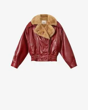 Isabel Marant Étoile Valina Blouson Jacket - Deep Red