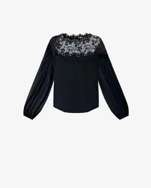 Isabel Marant Étoile Azare Silk Top - Black