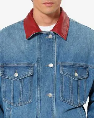 Isabel Marant Étoile Johan Denim And Faux Fur Jacket