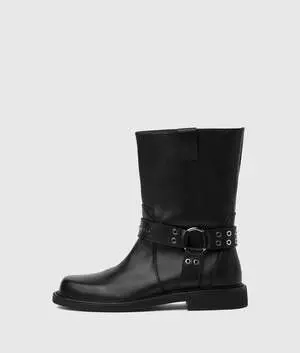 Karl Lagerfeld Sadie Studded Harness Boots