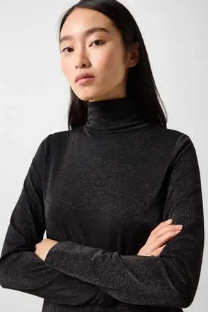 Bogner Silva Long-sleeve Turtleneck Top - Black