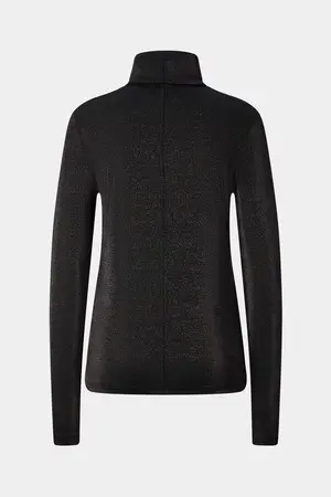 Bogner Silva Long-sleeve Turtleneck Top - Black