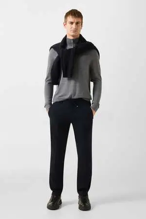 Bogner Riley Business Wool Mix Pants - Navy