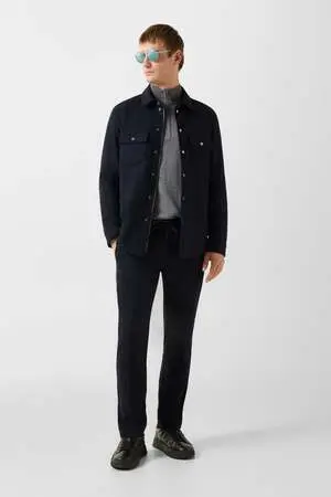 Bogner Riley Business Wool Mix Pants - Navy